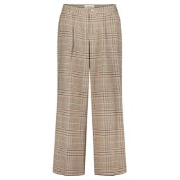 Cartoon Karo-Hose mit Bundfalten in Brown/Ros&eacute; | Gr.: 42