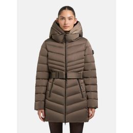 Khujo Damen Kurzmantel "Kina", braun, Gr. S, Obermaterial: 100% Polyester. Innenfutter: 100% Nylon. Wattierung: 100% Polyester. Beschichtung: 100%