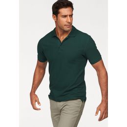Herren Poloshirt, gr&uuml;n, Gr. M, Fruit of the Loom, unifarben, Piqu&eacute;, Obermaterial: 100% Baumwolle, Shirts, Piqu&eacute;, unifarben