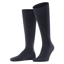 Falke Herren Kniestr&uuml;mpfe "Ultra Energizing", Gr. 43, blau, Materialmix, unifarben, Socken, verbessert die Durchblutung, atmungsaktiv