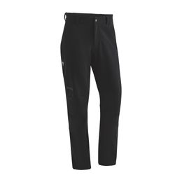 Maier Sports Herren Funktionshose "Herrmann", schwarz, Gr. 24, 91% Polyamid, 9% Elasthan, Hosen, warme Herren Outdoorhose, robuste Wanderhose,