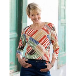 Sieh an! 3/4-Arm-Shirt in ecru-terra-bedruckt | Gr.: 54