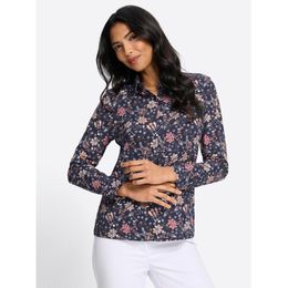 Sieh an! Poloshirt in marine-rosenquarz-bedruckt | Gr.: 40