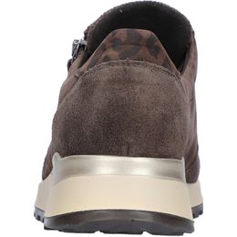 Waldl&auml;ufer WALDL&Auml;UFER Damen Schn&uuml;rschuh "Hiroko-Soft", Gr. 8braun, leo, Leder, Textil, Schuhe, Halbschuh, Komfortschuh, Bequemschuh in H-Weite