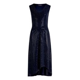 Vera Mont Cocktailkleid im Glitzer-Look in Dunkelblau/Grau | Gr.: 40