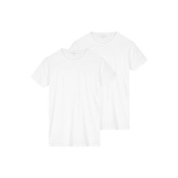 DSTREZZED Herren T-Shirt "T-Shirt Bronson 2 Pack Round Neck Tee Bamboo Blend 2er Pack", wei&szlig;, Gr. XL, Obermaterial: 50% Baumwolle CO. 45% sonstige