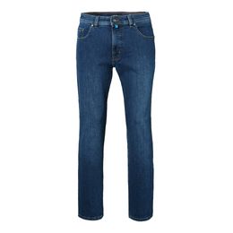 Pierre Cardin Herren Gerade Jeans "Dijon", blau, Gr. 34, uni, Obermaterial: 87% Baumwolle CO. 12% Polyester PES. 1% Elasthan EL., Jeans, mit