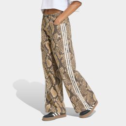 Damen Sporthose "LOCKER GESCHNITTEN, SCHLANGENPRINT", braun, Gr. 32, adidas originals, Obermaterial: 50% Baumwolle, 50% Lyocell, Hosen, sportlicher