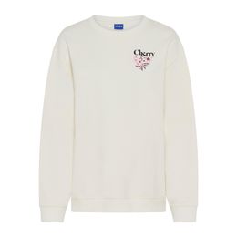 Hugo Damen Sweatshirt "Classic Crew", wei&szlig;, Gr. S, bedruckt, unifarben, Sweatware, Obermaterial: 100% Baumwolle, Sweatshirts, aus Baumwoll-Terry,