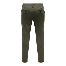 Only & Sons ONLY & SONS Herren Chinohose "ONSMARK SLIM GW 0209 PANT NOOS", gr&uuml;n, Gr. 36, unifarben, Web, Obermaterial: 64% Viskose, 31% Polyester, 5% Elasthan,