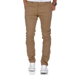 Amaci&Sons Amaci&Sons Slim Fit Chino mit Stretch ATLANTA in Beige | Gr.: W33/L30