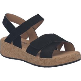 Josef Seibel Damen Sandale "Evita 03, schwarz", Gr. 37, schwarz, Obermaterial: 100% Rindsleder Leather cow., Schuhe