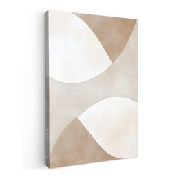 OnlyWow Leinwand Bilder Sandfarben | Gr.: 40 x 60 cm