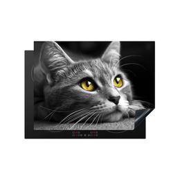 OnlyWow Herdabdeckplatte Katze | Gr.: 65 x 52 cm