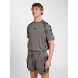Hummel T-Shirt Raglan&auml;rmel Hmlpitch Herren in CHARCOAL GRAY | Gr.: S