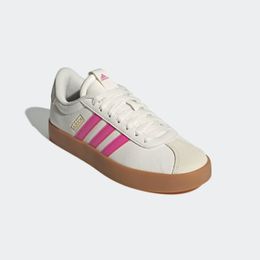Damen Sneaker "VL COURT 3.0", adidas Sportswear, Gr. 37, pink, Leder, Synthetik, Schuhe, inspiriert vom Design des adidas samba