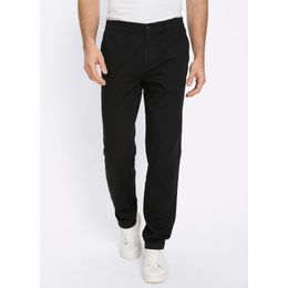Marco Donati Herren Chinohose, schwarz, Gr. 29, unifarben, 98% Baumwolle, 2% Elasthan, Hosen