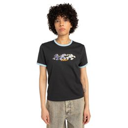 Element Damen T-Shirt "Second Nature Ringer", schwarz, Gr. S, Obermaterial: 100% Baumwolle., Shirts
