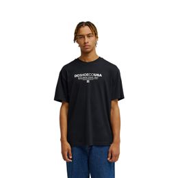 DC Shoes Herren T-Shirt "DC Heritage Font", schwarz, Gr. S, Obermaterial: 75% Baumwolle, 25% Baumwolle., Shirts