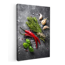 OnlyWow Leinwand Bilder Gew&uuml;rze | Gr.: 20 x 30 cm