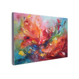OnlyWow Leinwand Bilder Abstrakte Farbexplosion | Gr.: 30 x 20 cm