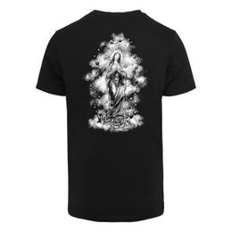 MisterTee Herren T-Shirt "MisterTee Herren Rosary Mary Tee", schwarz, Gr. XL, bedruckt, 100% Baumwolle, Shirts