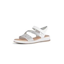 Gabor Riemchensandalen in silber | Gr.: 40,5