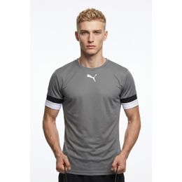 Puma Herren Fu&szlig;balltrikot "TEAMRISE JERSEY", grau, Gr. XL, unifarben, Netz, Obermaterial: 100% Polyester, Trikots, Regular Fit, mit