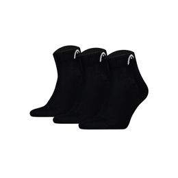 Head Herren Kurzsocken "Socken Elements All Sport Quarter 3P 3er Pack", Gr. 39, schwarz, Obermaterial: 65% Baumwolle CO. 20% Polyester PES. 12%