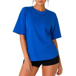 Reichstadt Damen Regular Fit T-Shirt Shoulder Drop in Navy Blue | Gr.: 3XL