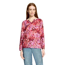Cartoon Damen Shirtbluse "Damen mit Raffung", bunt, Gr. 36, Obermaterial: 85% Viskose, 15% Polyamid, Blusen
