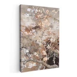 OnlyWow Leinwand Bilder Mandelbl&uuml;te | Gr.: 90 x 140 cm