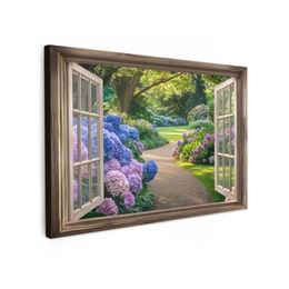 OnlyWow Leinwand Bilder Pastellblau | Gr.: 30 x 20 cm
