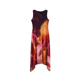Desigual Kleid Damen Gr&ouml;&szlig;e 38 dunkelbraun / hellorange / altrosa / pastellpink / rot Sommerkleid