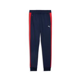 Puma Herren Trainingshose "T7 FOUNDATION CL POLY KNITTED PANTS", blau, Gr. XXXL, unifarben, Trikot, Obermaterial: 100% Polyester, Hosen, mit