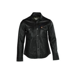 still nordic Herren Outdoorjacke "still nordic Jacket Jasper", schwarz, Gr. S, Obermaterial: 100% Leder, Jacken