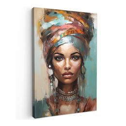 OnlyWow Leinwand Bilder Abstraktes Portr&auml;t | Gr.: 30 x 40 cm