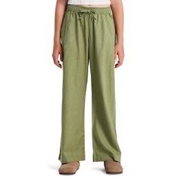 Roxy Kinder Outdoorhose "Lekeitio Break", gr&uuml;n, Gr. 8, Obermaterial: 55% Leinen, 45% Viskose., Hosen