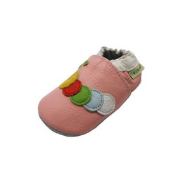 Sayoyo Baby Krabbelschuhe aus Leder, weiche Lauflernschuhe mit rutschfester Sohle | Gr.: 17/18