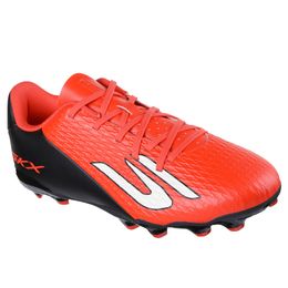 Skechers M&auml;dchen Fu&szlig;ballschuh "JR YOUTH FG, Skechers Skx_2 Jr Youth Mg", Gr. 32, rot, Lederimitat, Schuhe, Kunstrasenschuh unterst&uuml;tzt