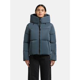 Khujo Damen Steppjacke "Audrey Shiny", blau, Gr. XXL, Obermaterial: 100% Polyester. Innenfutter: 100% Nylon. Wattierung: 100% Polyester, Jacken,