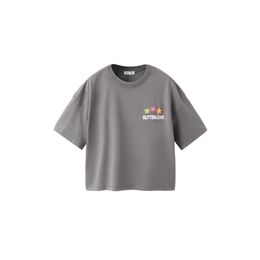 Mango Kids T-Shirt 'CONCERT' M&auml;dchen Gr&ouml;&szlig;e 152 anthrazit