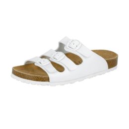 Lico Damen Pantolette "Pantolette Bioline Lady", Gr. 39, wei&szlig;, Synthetik, Schuhe
