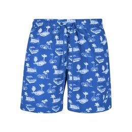 Urban Classics Beachwear - Bottom in brightblue/white | Gr.: L