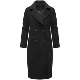 Navahoo Damen Langmantel "Sternlein 14", schwarz, Gr. XL, Obermaterial: 90% Polyester, 10% Viskose. Innenfutter: 100% Polyester. &Auml;rmelfutter: 100%