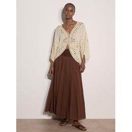 Apricot Damen Maxirock "Jersey-Bund Baumwollrock in Midi-L&auml;nge", braun, Modern, Gr. 38, uni, gewebt, Obermaterial: 100% Baumwolle CO., R&ouml;cke,