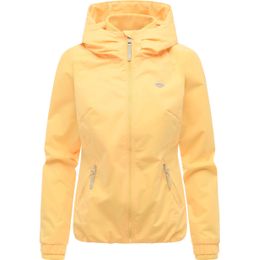 Ragwear Damen Outdoorjacke "Dizzie Tech", gelb, Gr. XXXL, Obermaterial: 100% Polyester. Innenfutter: 100% Polyester, Jacken, Wasserdichte Damen