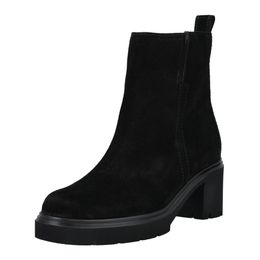Gabor Damen Stiefelette "Gabor Stiefelette Veloursleder", Gr. 41, schwarz, Veloursleder, Schuhe
