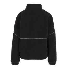 Karl Kani Damen Trainingsjacke "Karl Kani Karl Kani Sport Patch Teddy Block Trackjacket"schwarz, lightgrau, Gr. L, mehrfarbig, 100% Polyester, Jacken