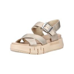 Nero Giardini Damen Plateausandaletten "Nero Giardini Sandalen Leder", Gr. 40, beige, Leder, Schuhe